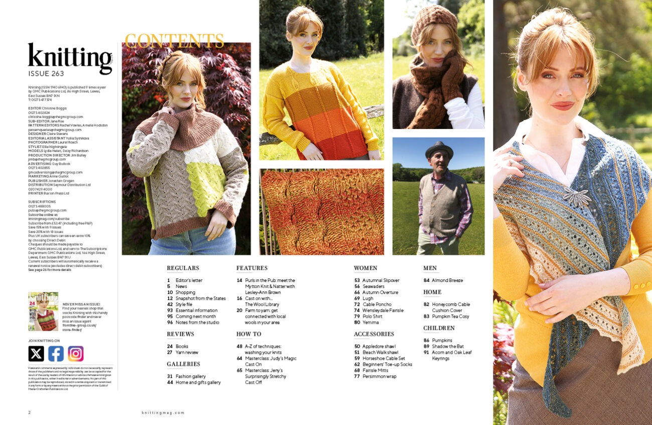 Knitting magazine - Subscribe - GMC Publications - Knitting