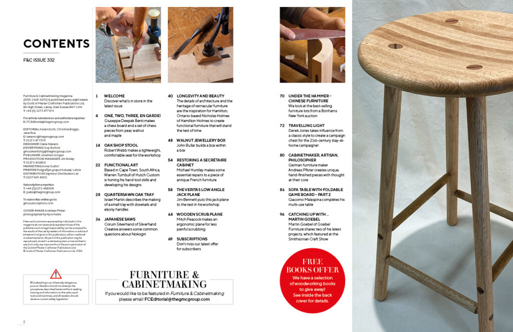 Furniture & Cabinetmaking Magazine - Buy issue 332 online